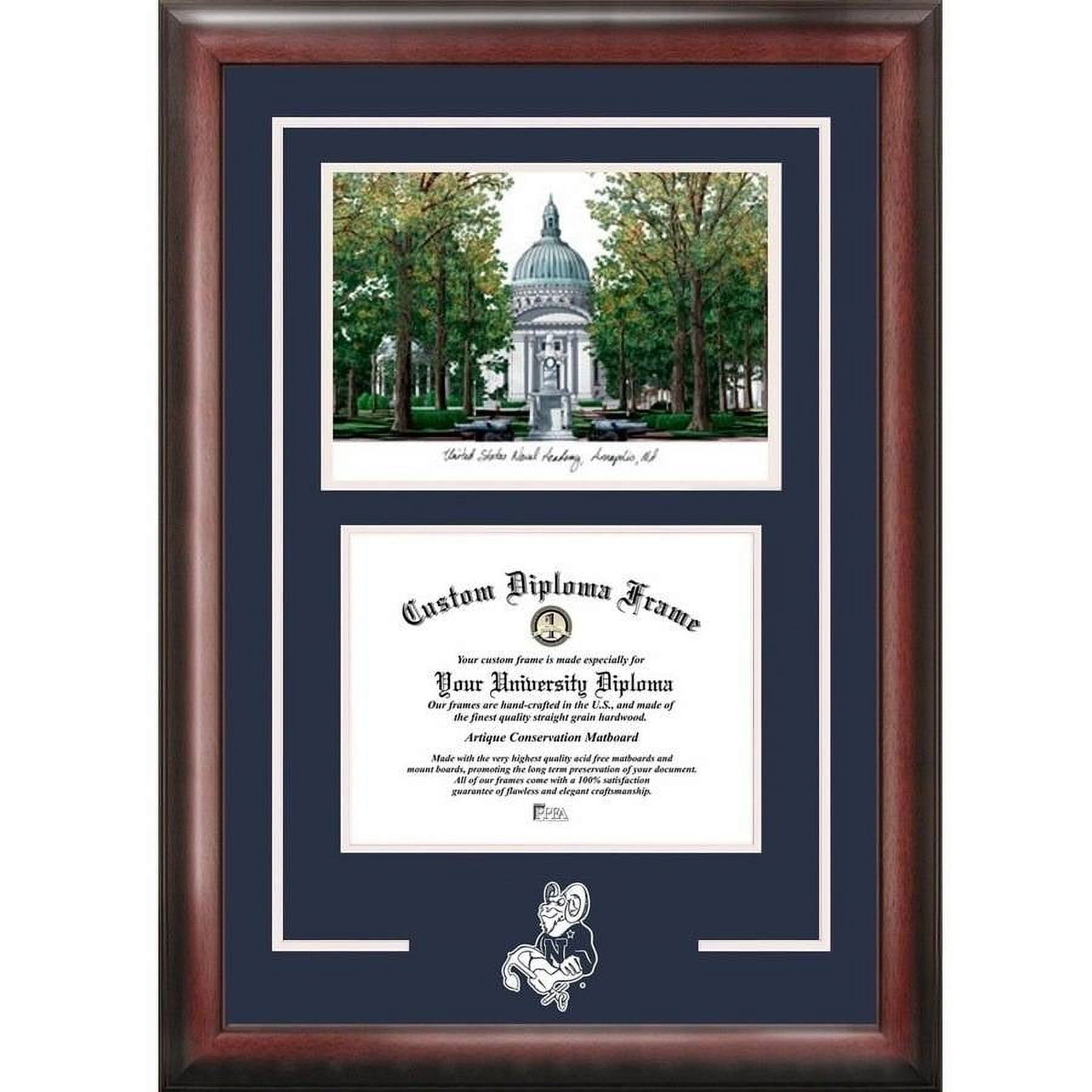 Navy Midshipmen 14" x 10" Spirit Graduate Diploma Frame - Walmart.com