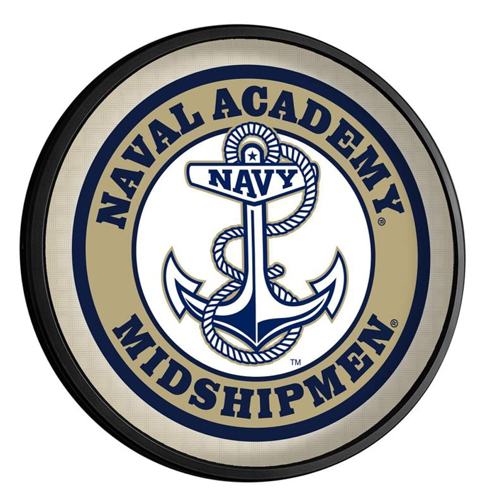 Navy Midshipmen 18'' x 18'' Anchor Slimline Illuminated Wall Sign ...