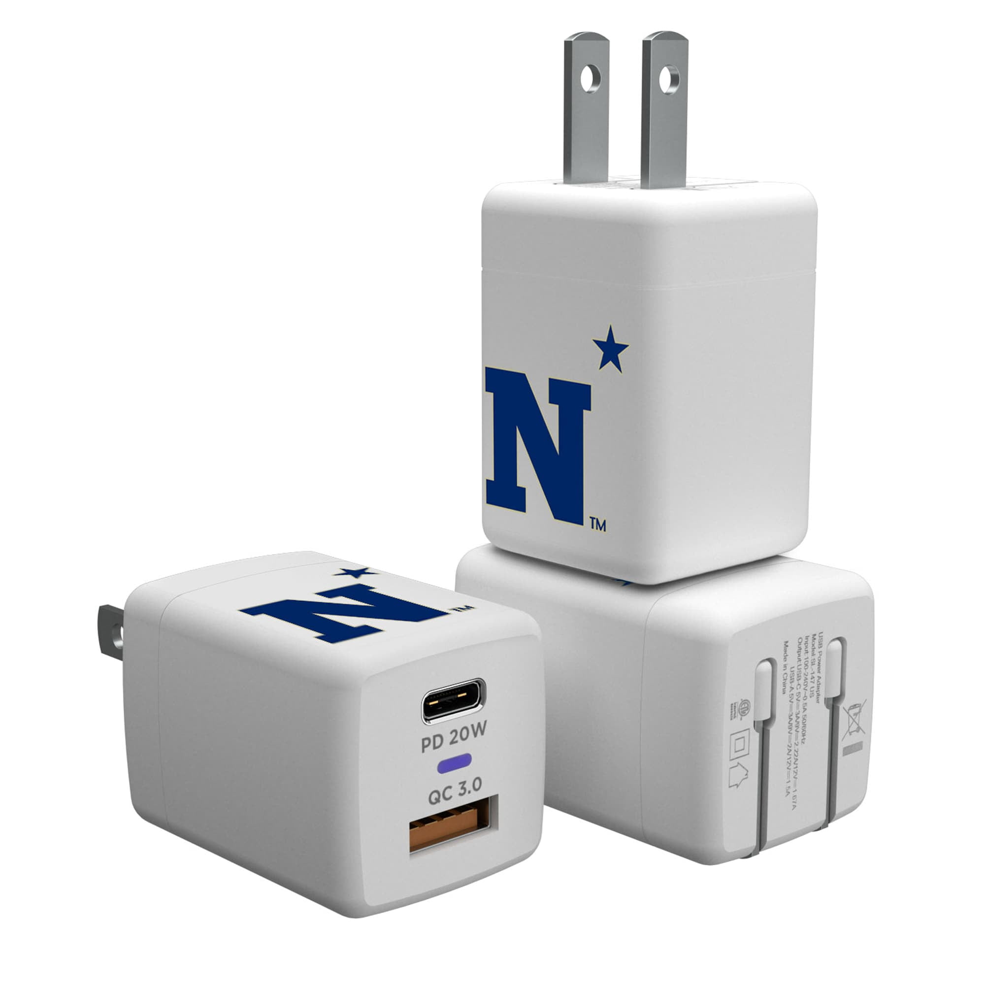 Navy Midshipmen USB A/C Charger - Walmart.com
