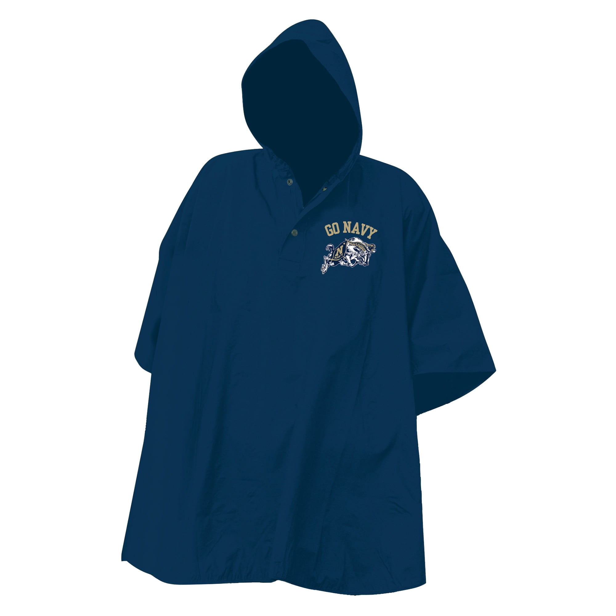 Navy Navy Midshipmen Deluxe Adult Stadium Quarter-Snap-Rain Poncho ...