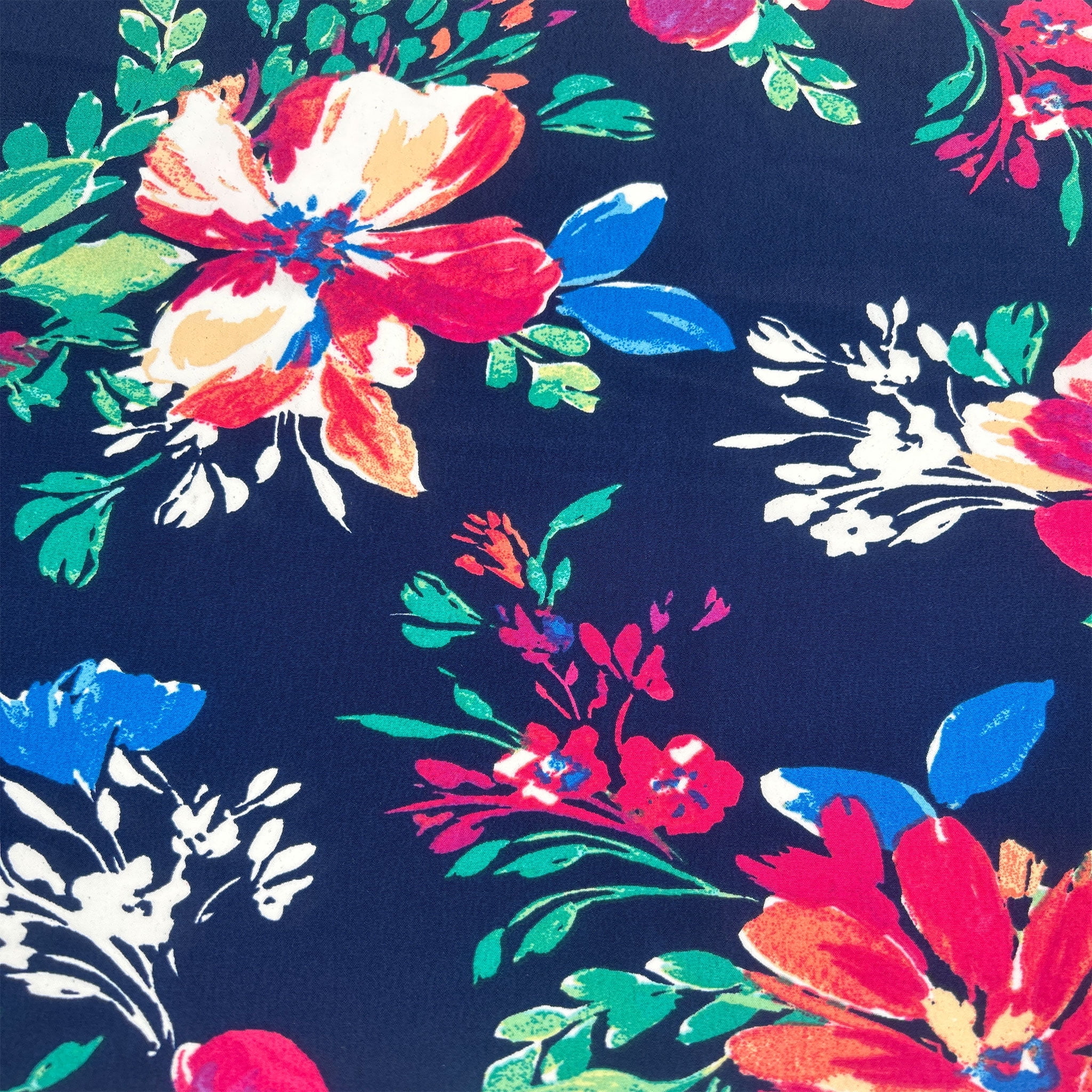 Navy Raspberry 58" Wide Printed 100% Polyester Moroccan Fabric by The ...