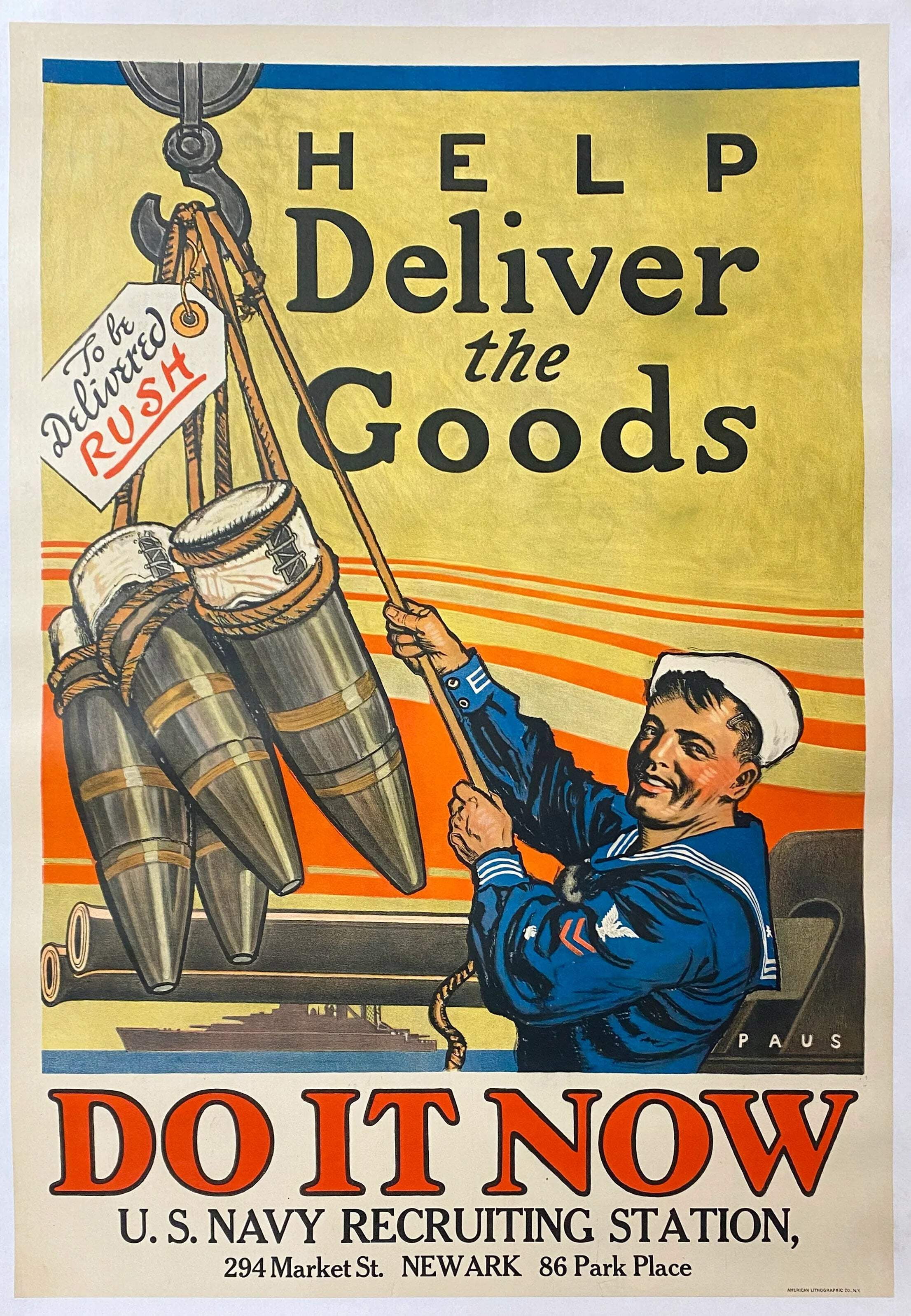 Navy Recruiting War Propaganda Glossy Poster Picture Photo Print Banner ...