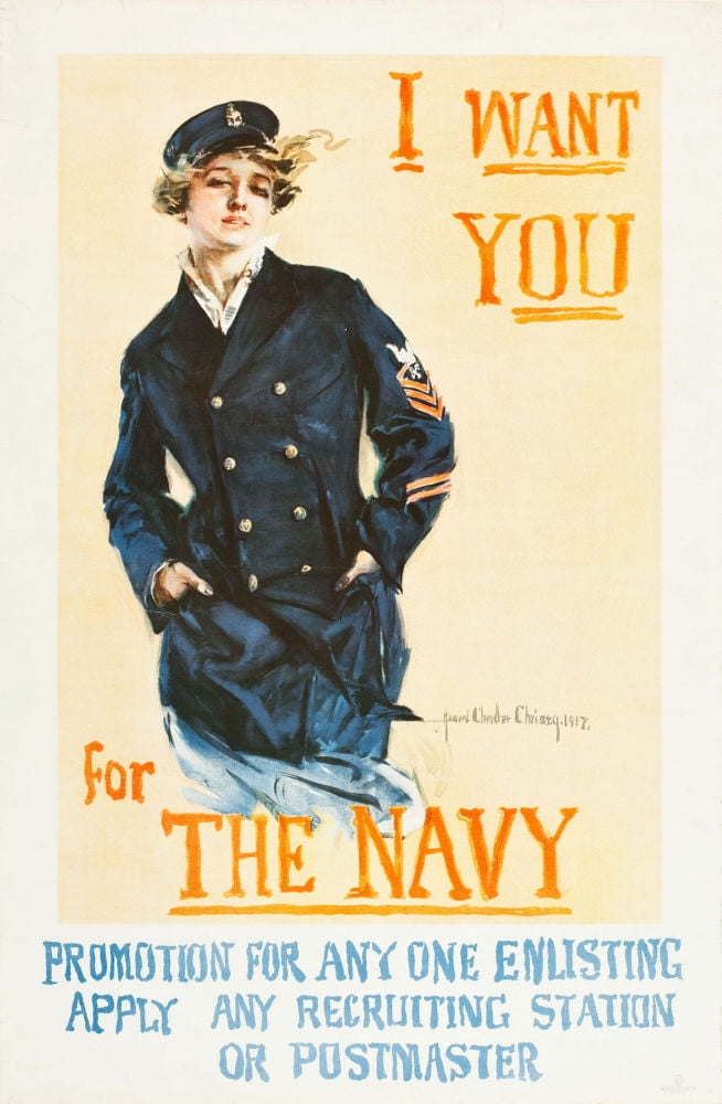 Navy Recruitment poster Metal Print 12"x16" Large Print on Metal 12x16 ...