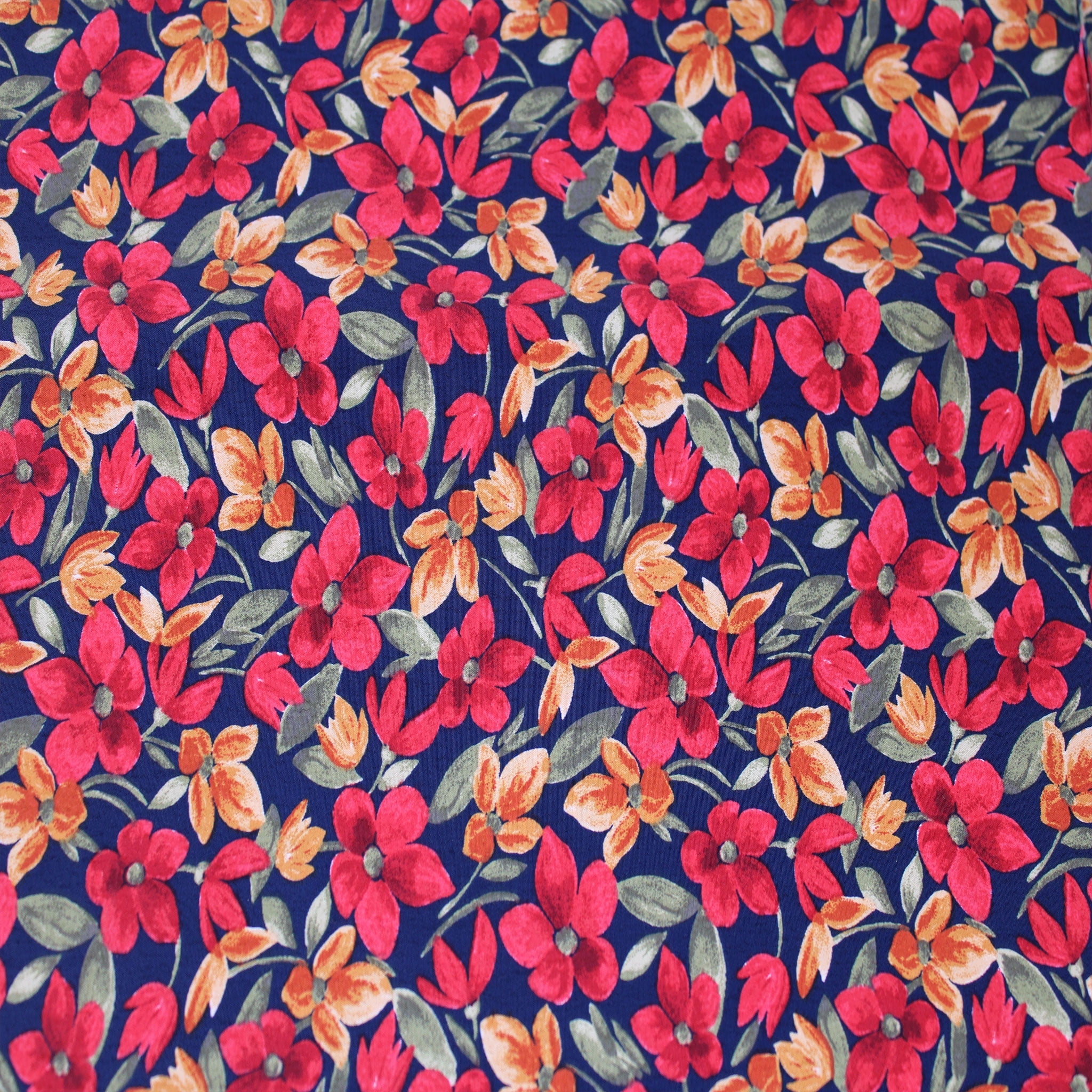 Navy Red 58" Wide Printed 100% Polyester Moroccan Fabric-120GSM ...