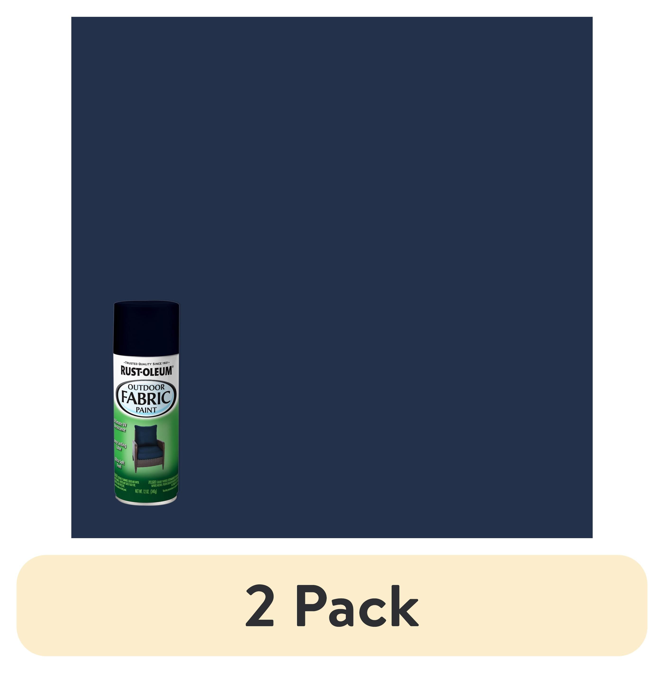 (2 pack) Navy, Rust-Oleum Specialty Fabric Spray Paint-358832, 12 oz ...