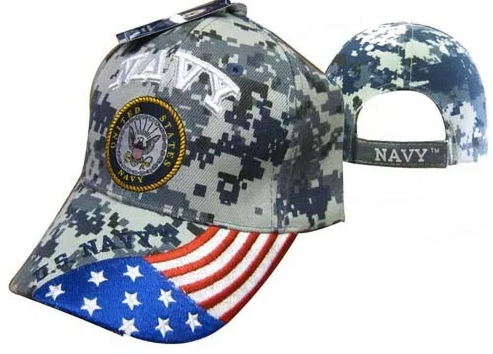 Navy Seal Patriotic A Flag Blue ACU Digital Camo Embroidered Cap Hat ...