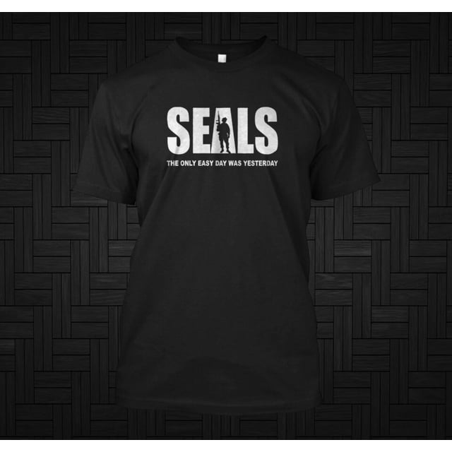 Navy Seals The Only Easy Day - custom t-shirt tee - Walmart.com Navy Seals The Only Easy Day - custom t-shirt tee - Walmart.com