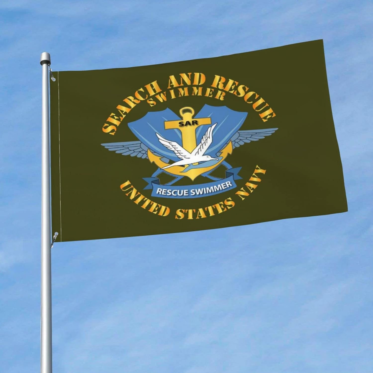 Navy Search and Rescue Swimmer Garden Flag 3x5 Ft Decor Outdoor Banner ...