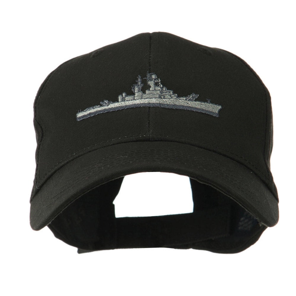 Navy Ship Missile Embroidered Cap - Black OSFM - Walmart.com