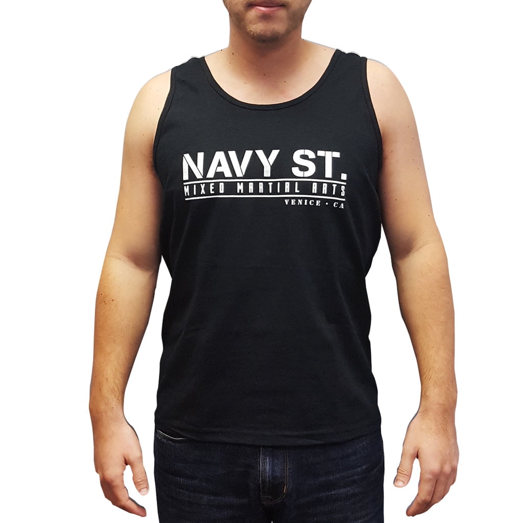 Navy St Tank Top Kingdom MMA Mixed Martial Arts Gym TV Street Black ...
