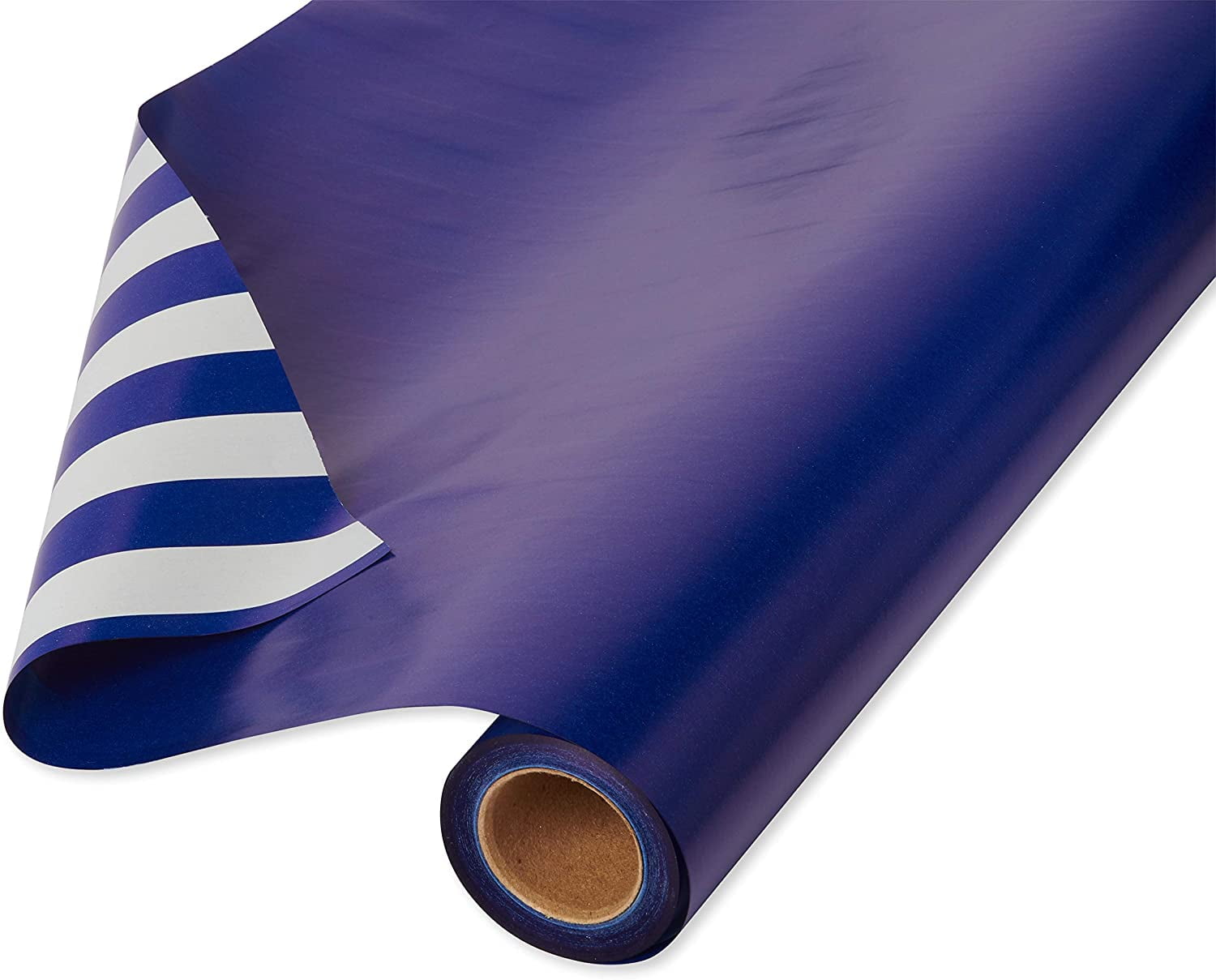 Navy and Stripes Reversible Wrapping Paper - 1 Jumbo Roll, 175 sq.|Navy ...