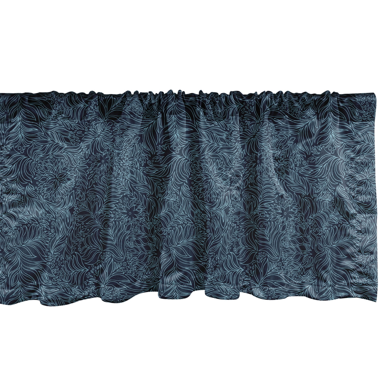 Teal Leaf Valances