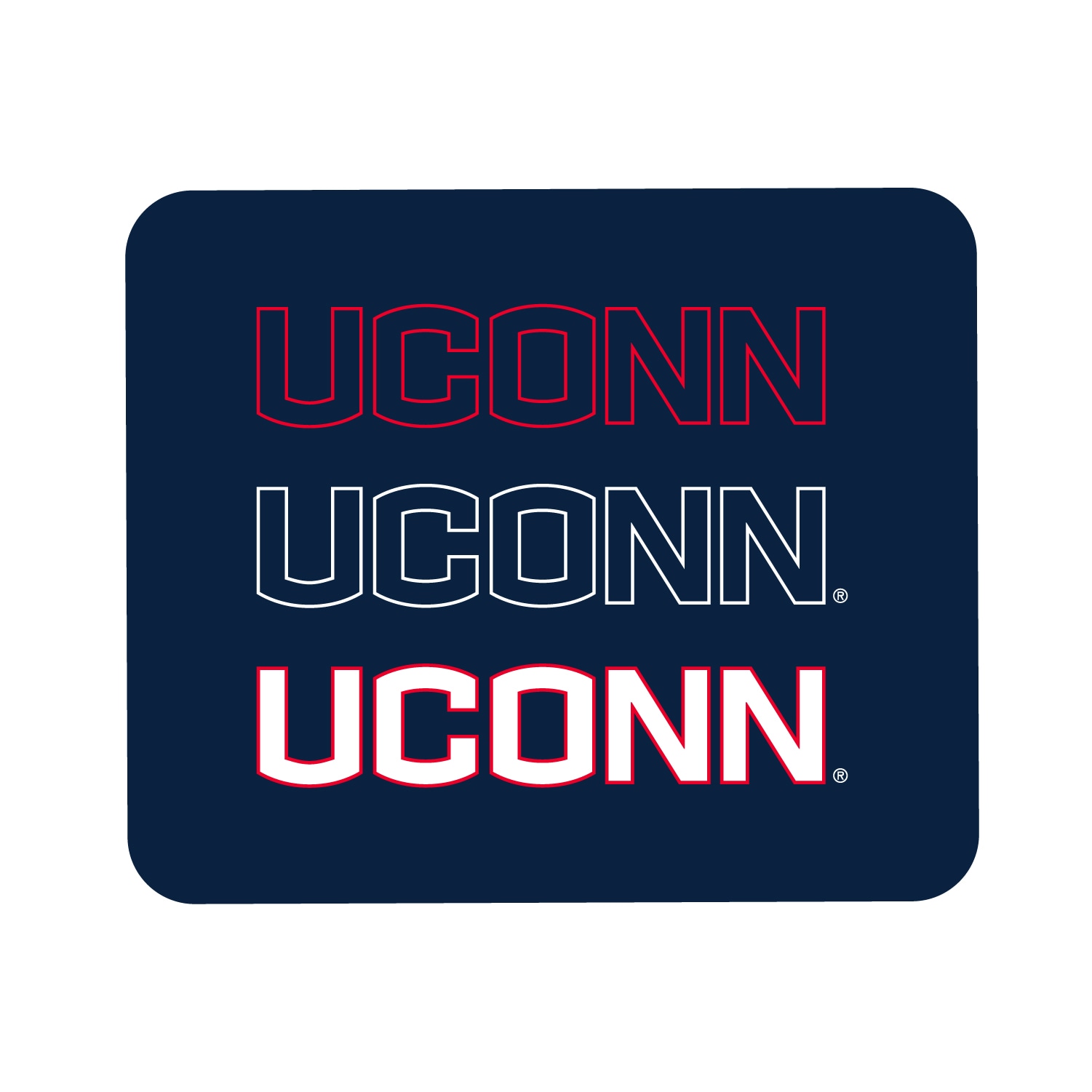 Navy UConn Huskies Wordmark Logo Mouse Pad - Walmart.com