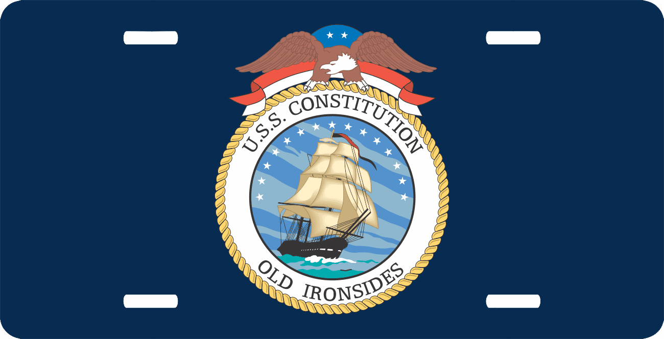 Navy USS Constitution Old Ironside License Plate - Walmart.com