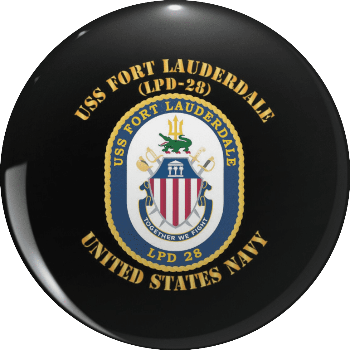 Navy - USS Fort Lauderdale (LPD-28) X 300 Pin Lapel Pin Brooch Steel ...