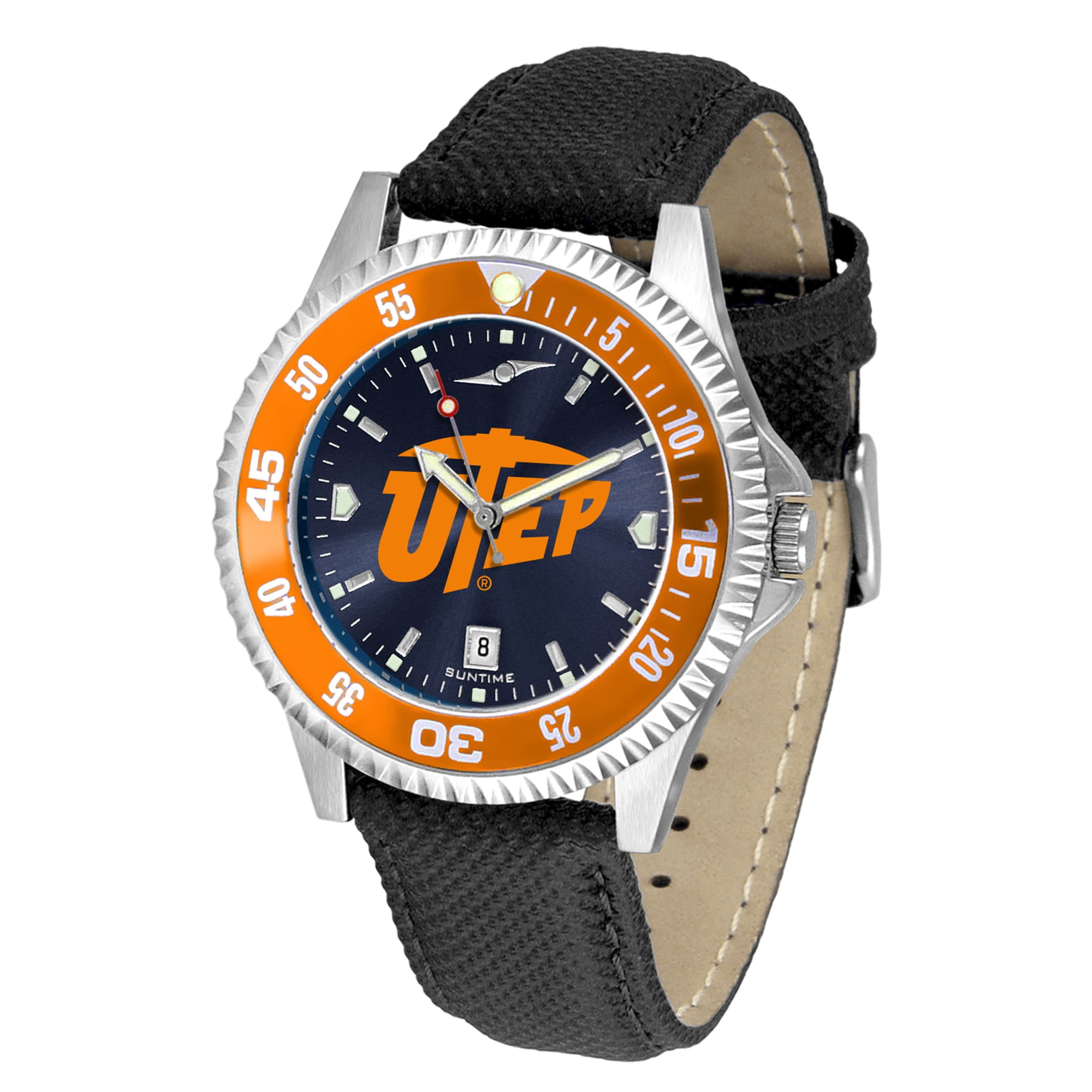 Navy UTEP Miners Competitor AnoChrome Color Bezel Watch - Walmart.com