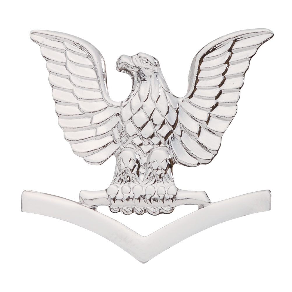 Navy Utility Cap Device Silver E4 Petty Officer 3rd Class - Walmart.com