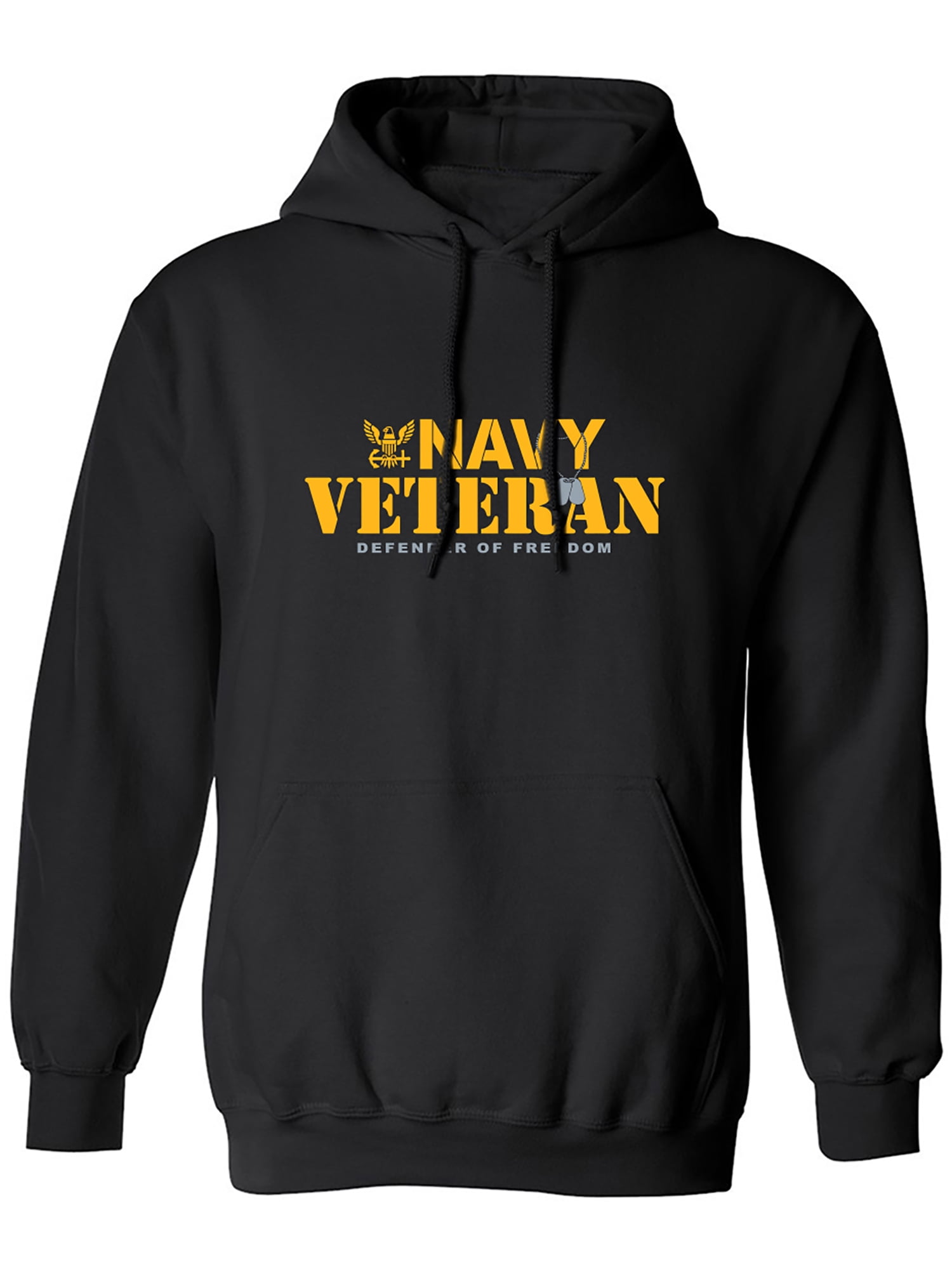 Navy Veteran Defender of Freedom Adult Hooded Sweatshirt - Walmart.com