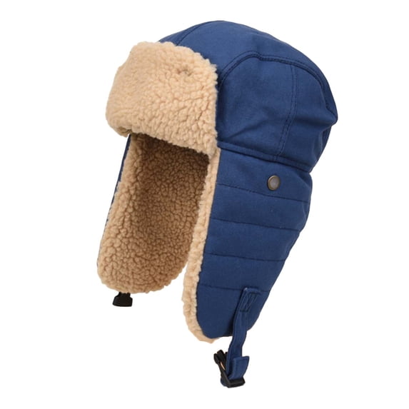 Navy Womens Adjustable Windproof Waterproof Warm Hat For Skiing Cycling ...