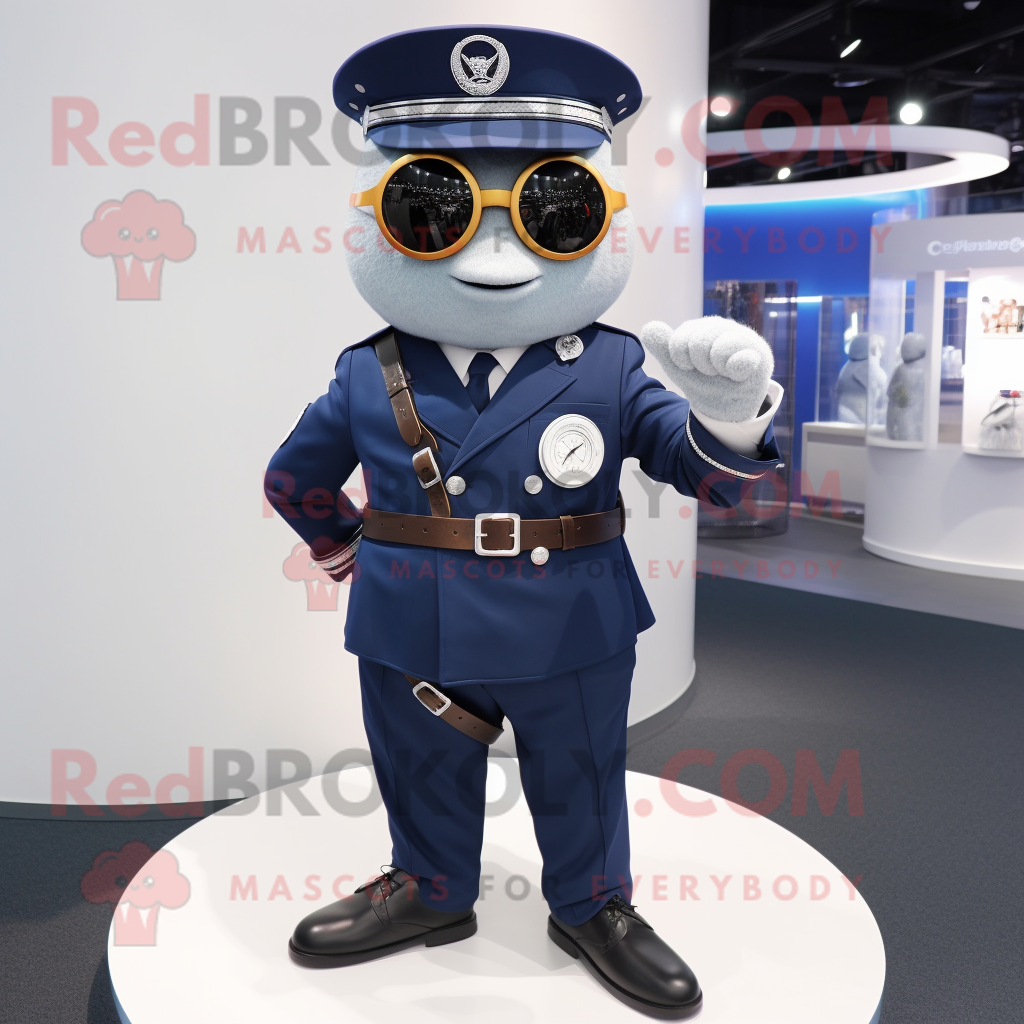 Navy Wrist Watch REDBROKOLY mascot costume character dressed with a ...