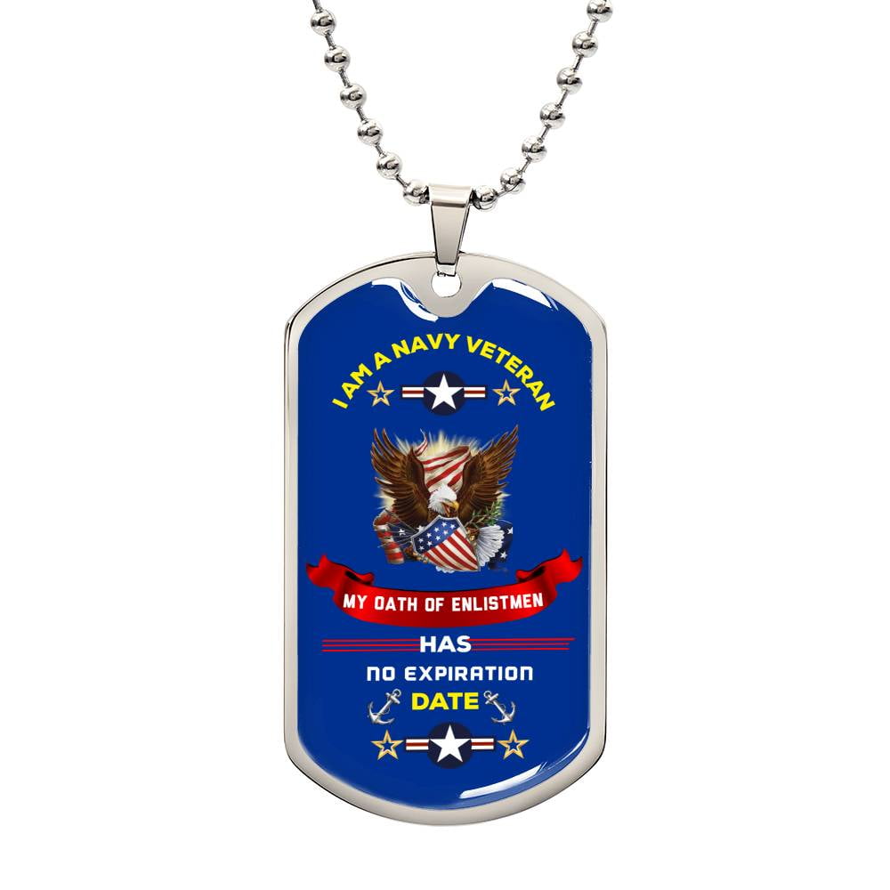 Navy veteran amazing s dog tag - Graphic Military Dog Tag Necklace ...