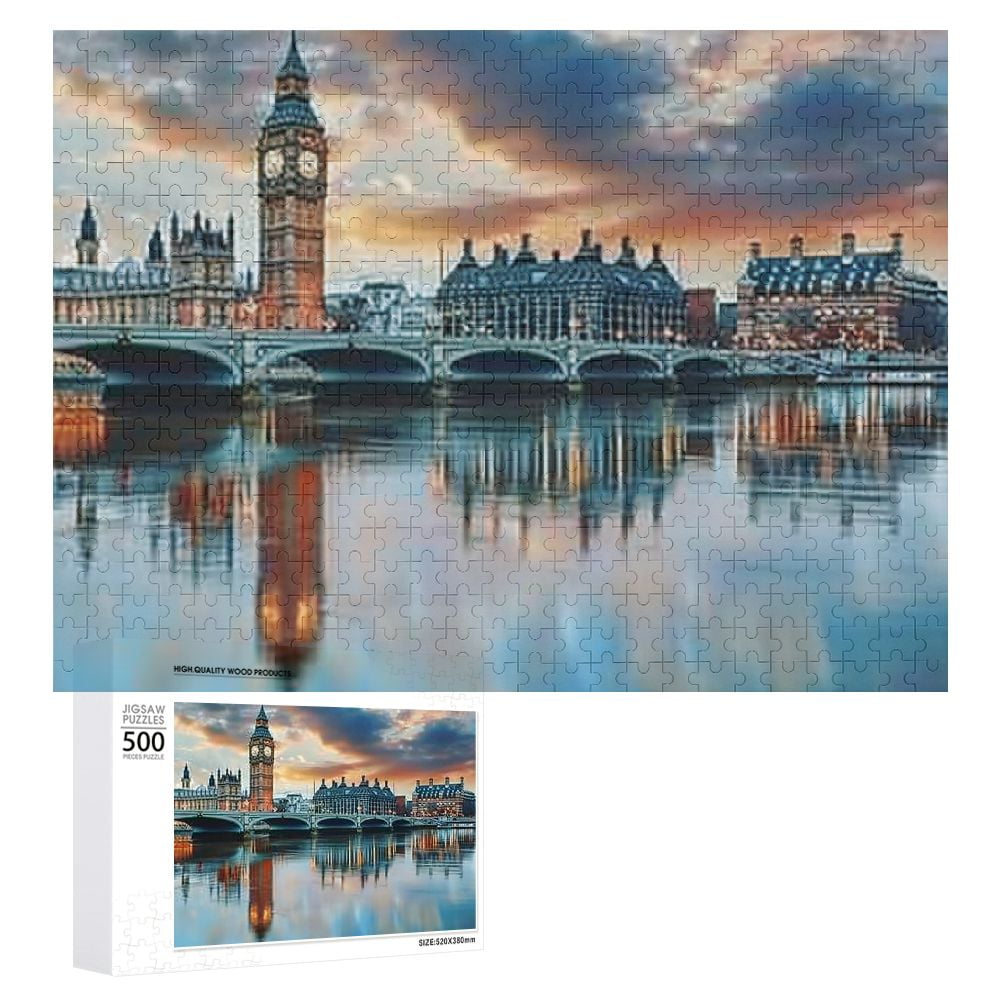 Awypu Architectural Style Wood Puzzle for Adults - Challenging and ...
