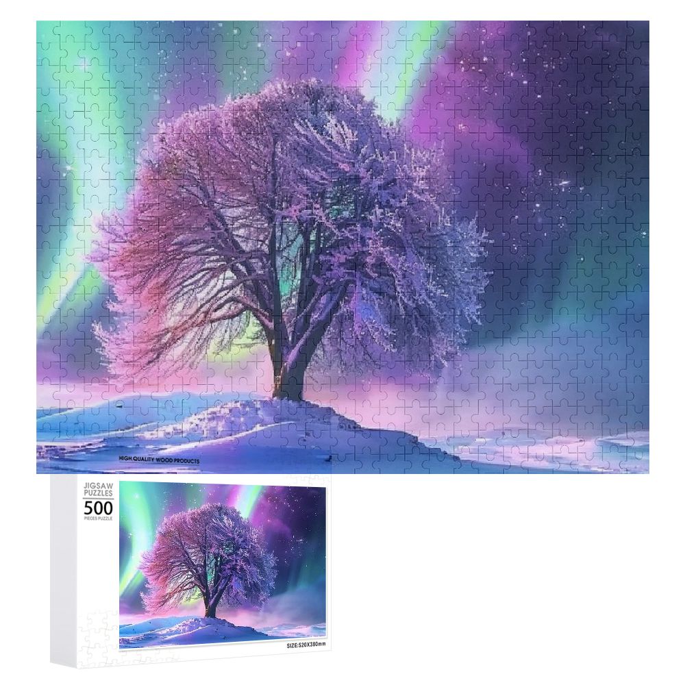Awypu Aurora Lights Wooden Jigsaw Puzzle for Adults and Kids 500 PCS - Walmart.com