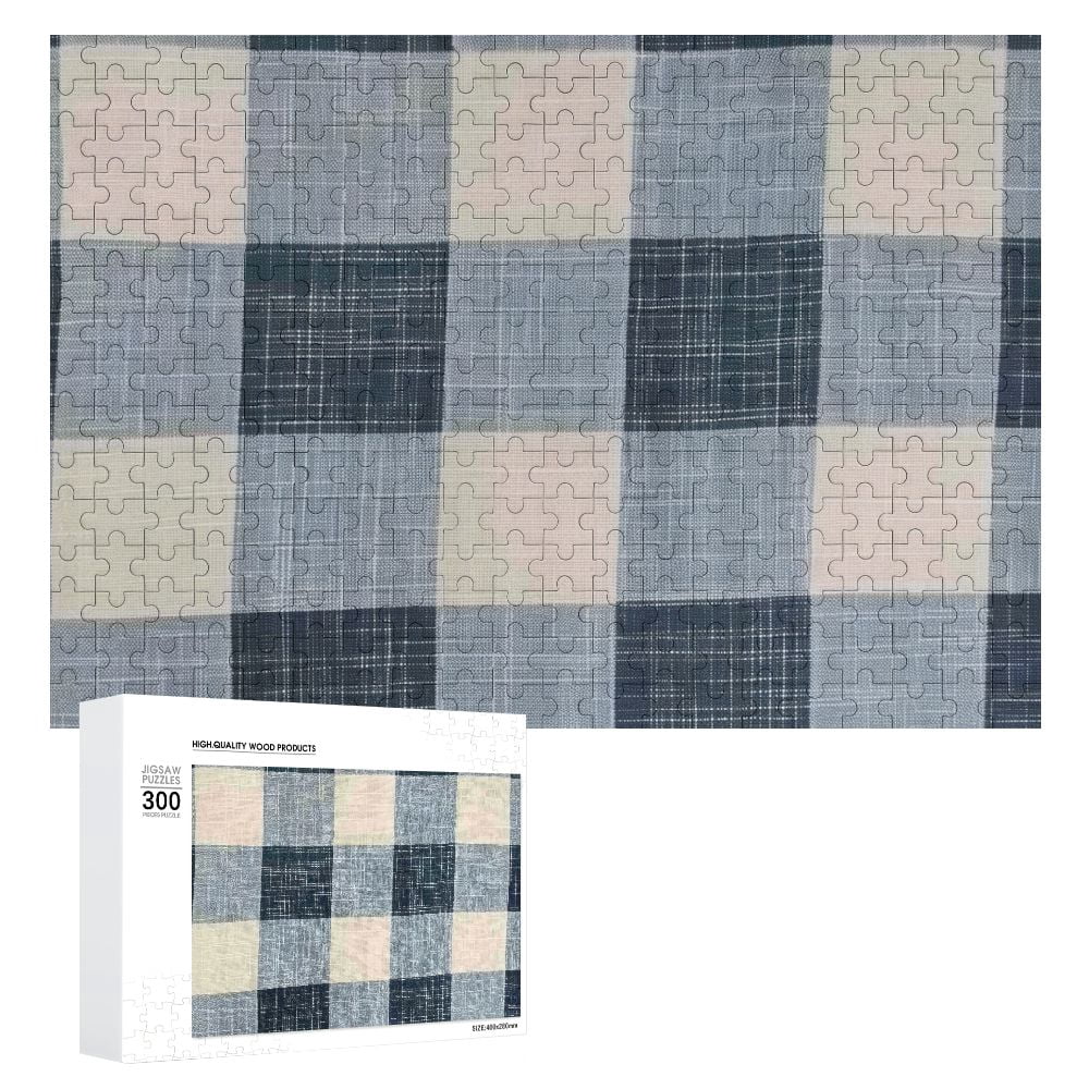 Awypu Checkered Fabric Wooden Puzzles Challenging Difficult Wood ...
