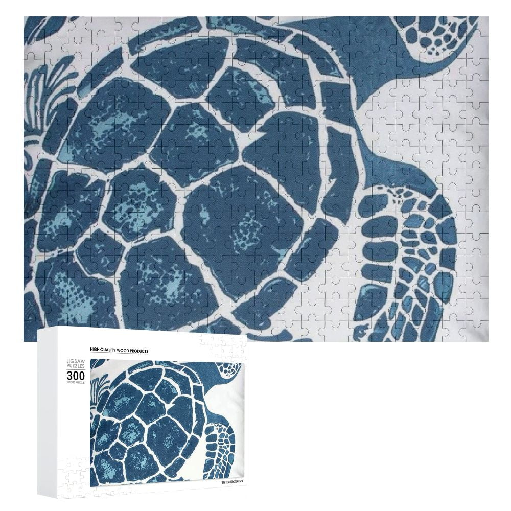 Awypu Cute Nautical Animal Nautical Style Deco Wooden Jigsaw Puzzle for ...