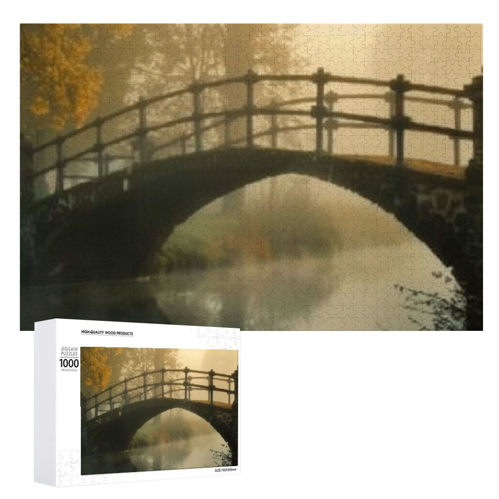 Awypu Fog Wooden Jigsaw Puzzle Leisure Game Toy Gift for Family Friends ...
