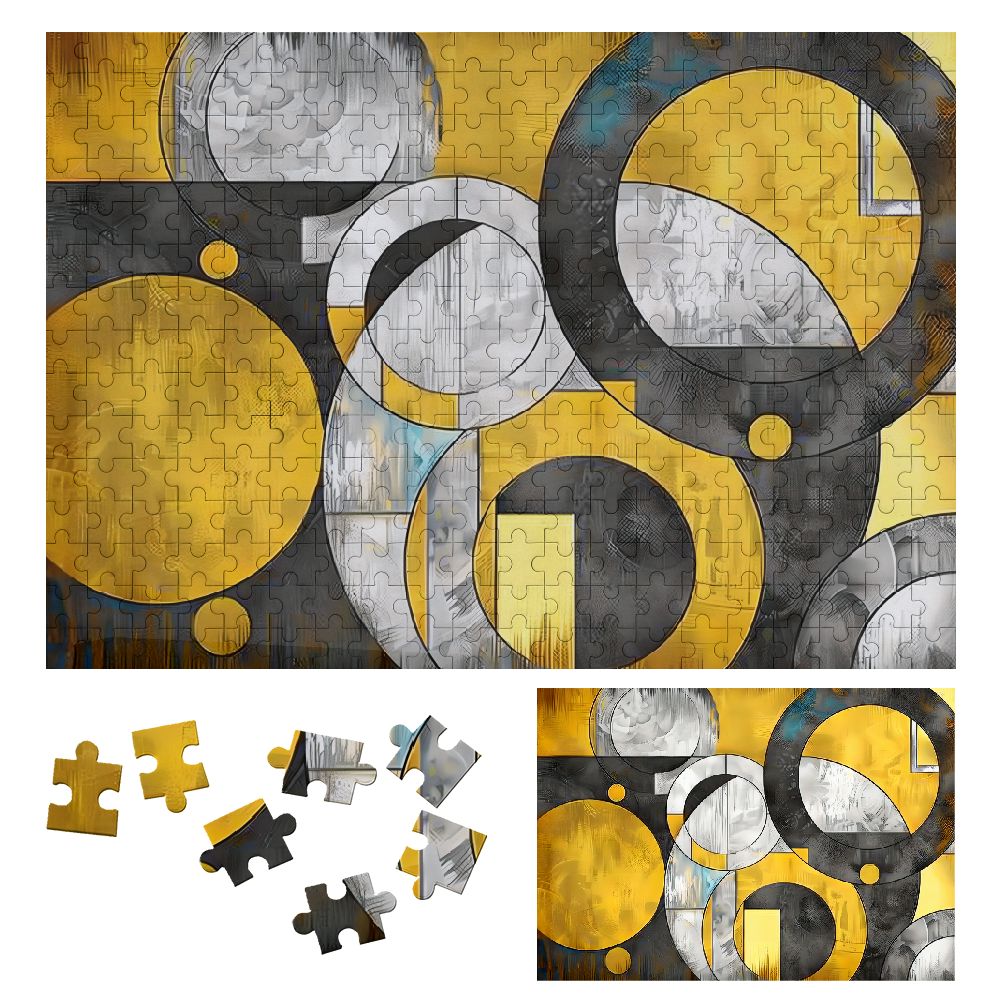 Nawy Geometric Shapes Wooden Puzzle Game Toy for Family Friends 300 PCS ...