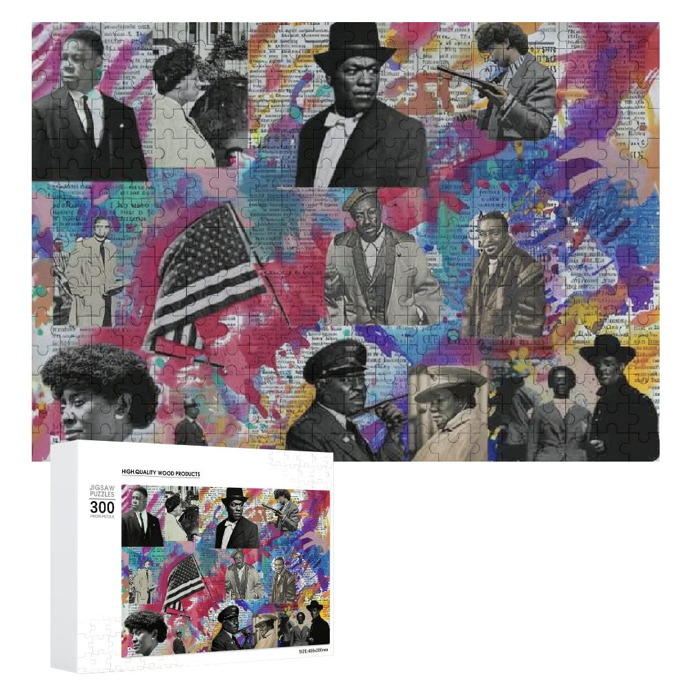 Awypu Harlem Renaissance Wooden Jigsaw Puzzle Gift for Family Friends ...