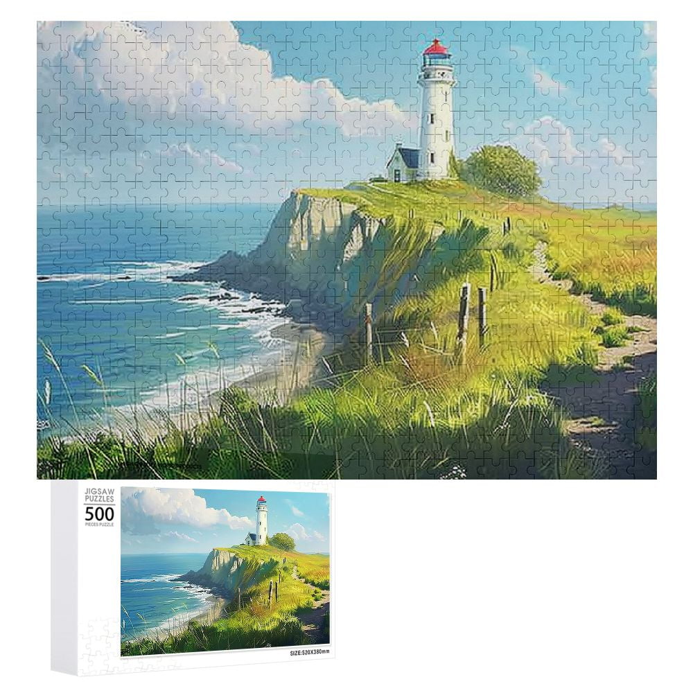 Awypu Impossible Wooden Puzzles Ocean Coastal Beach Canvas Painting ...