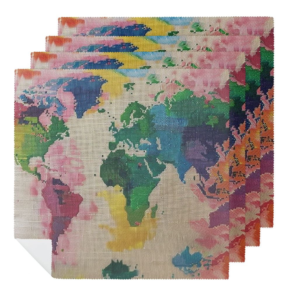 Nawy Ink World Map Paint Splattered Abstract Splat Splatter Europe ...