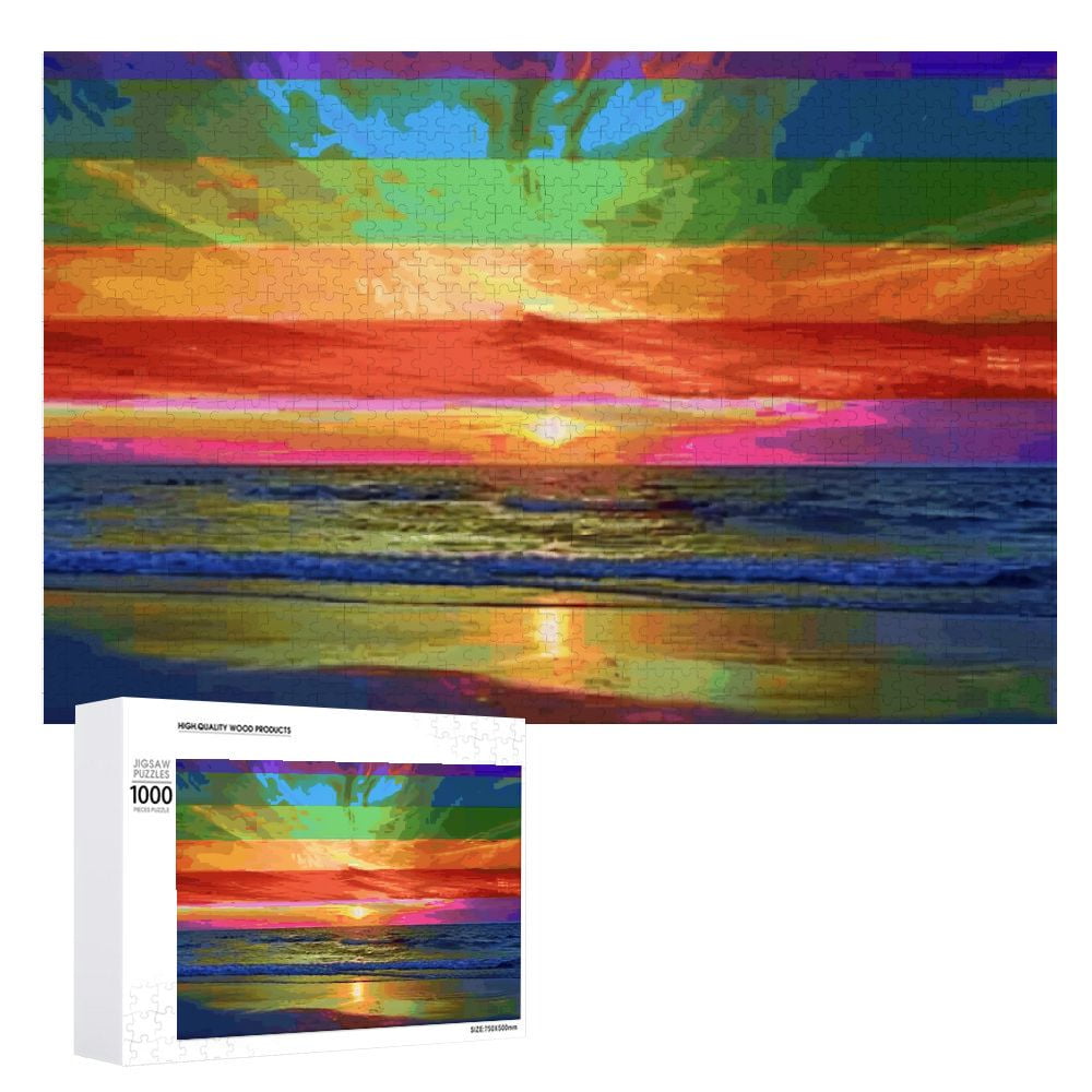TIAOTIAOHOU LGBT Poster Rainbow Sunset Flag Equality Happy Pride Month ...