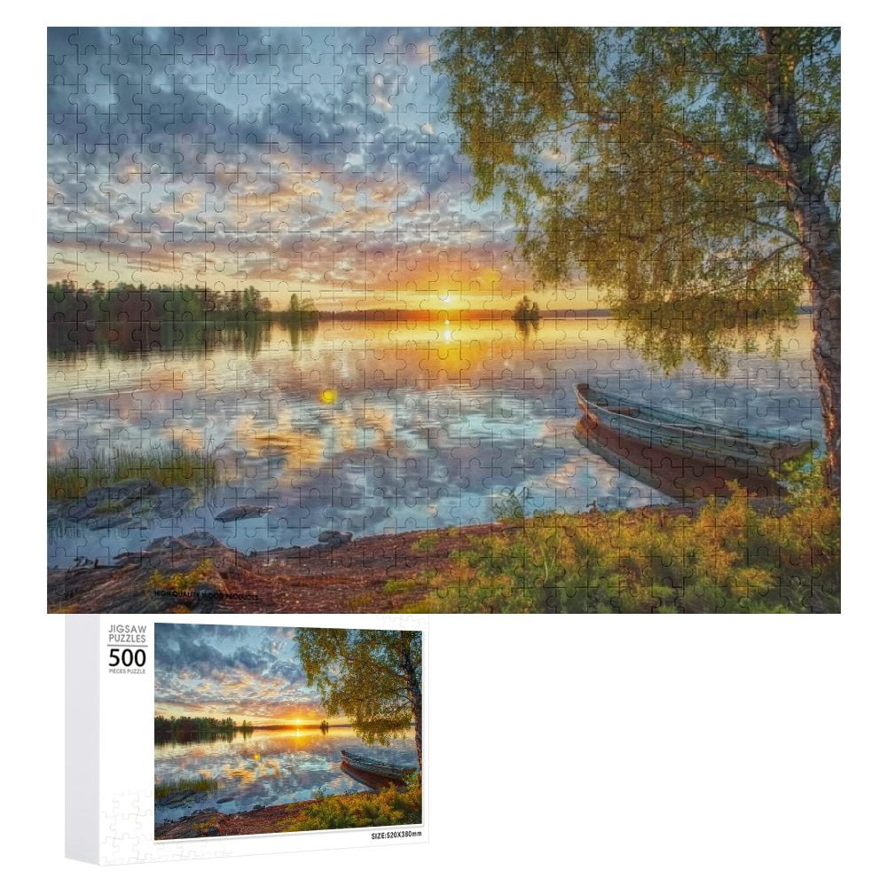 Awypu Lake Nature Inspired Wooden Jigsaw Puzzle 500 PCS - Walmart.com