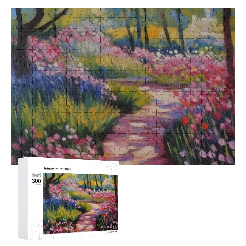 Awypu Monet Painting Wooden Jigsaw Puzzle Challenging Difficult Wood ...