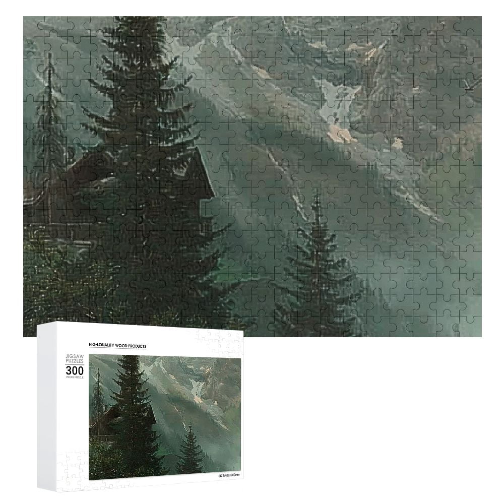 Awypu Mountain House Forest Wooden Puzzle for Adults and Kids 300 PCS ...