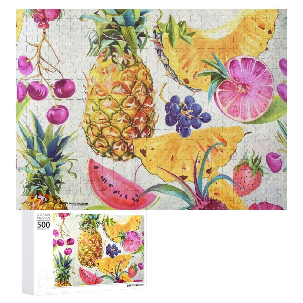 Awypu Pineapple Wooden Jigsaw Puzzle Challenging Difficult Wood Puzzles ...