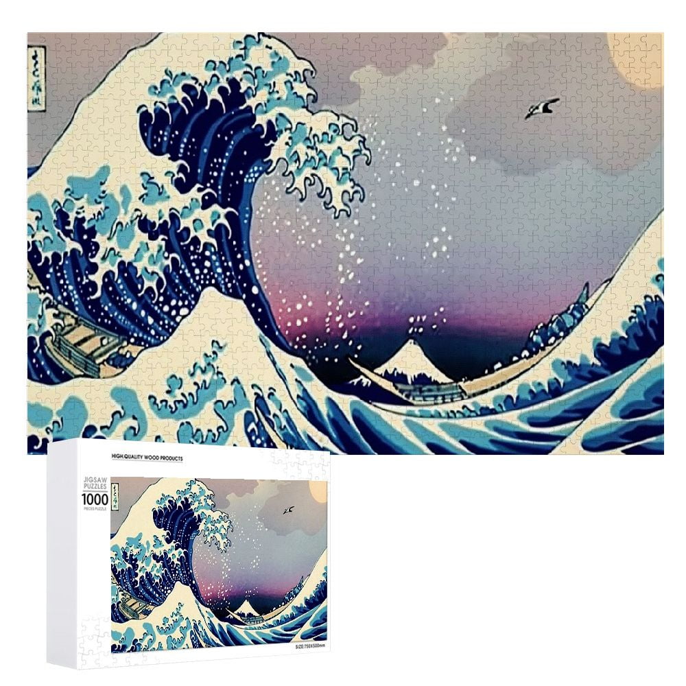 Awypu Puzzle for Adults and Kids Great Wave of Kanagawa Katsushika ...