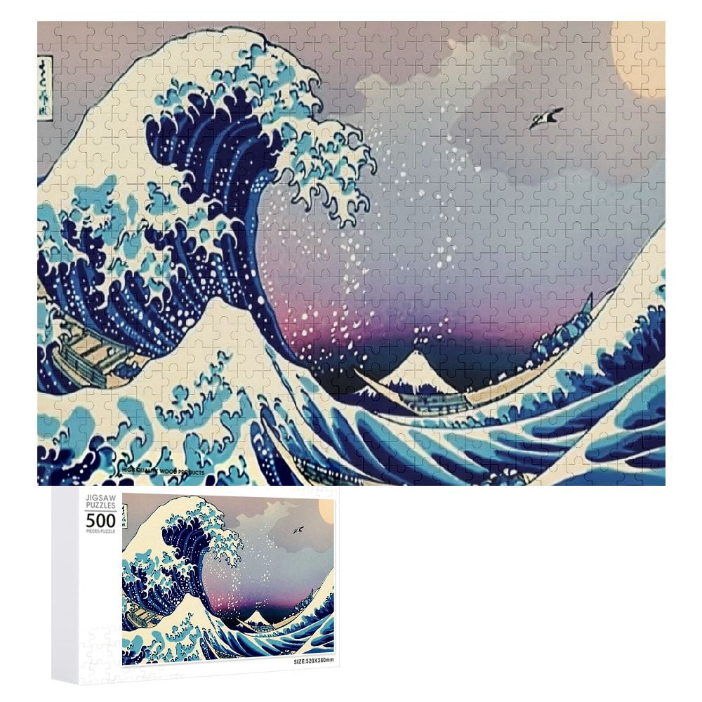 Awypu Puzzle for Adults and Kids Great Wave of Kanagawa Katsushika ...