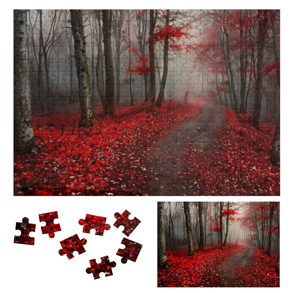 Awypu Red Leaves Path Trees Challenging Difficult Wood Puzzles for Adults 300 PCS - Walmart.com