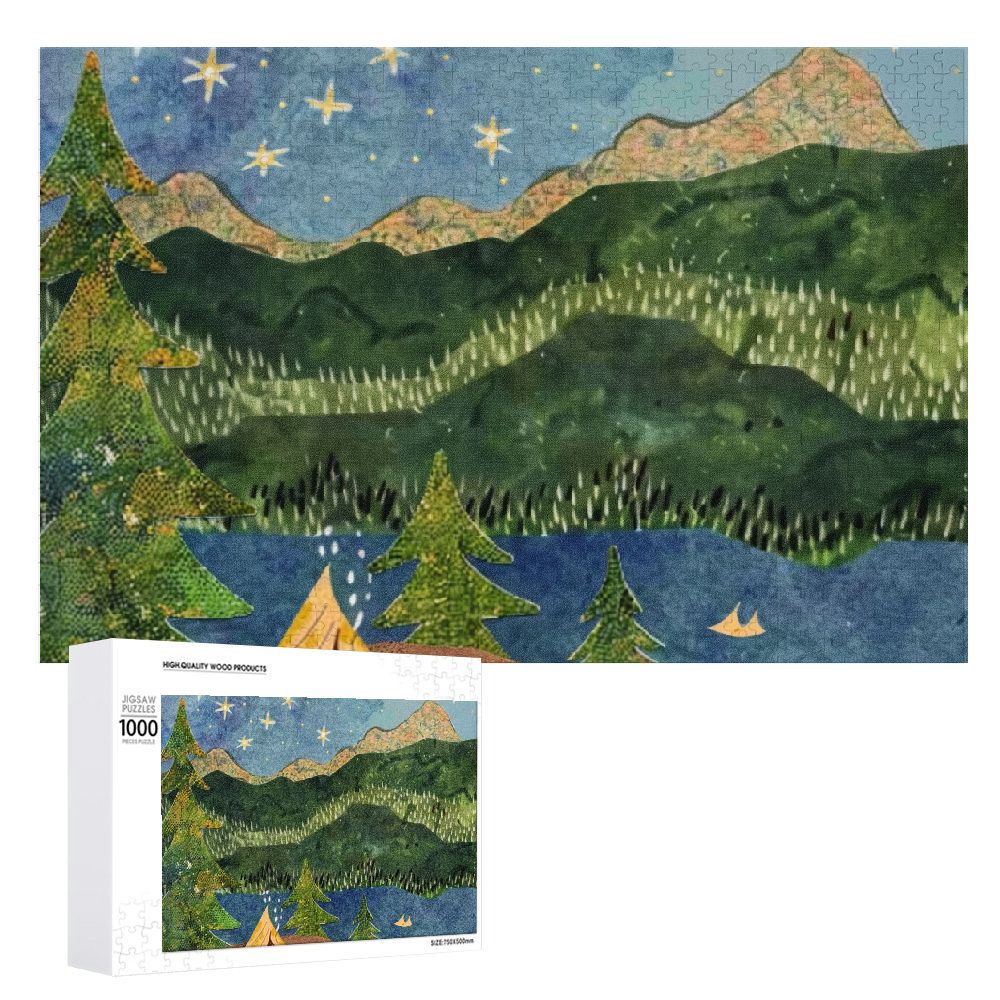 Awypu Star Wooden Jigsaw Puzzle Challenging Difficult Wood Puzzles for ...