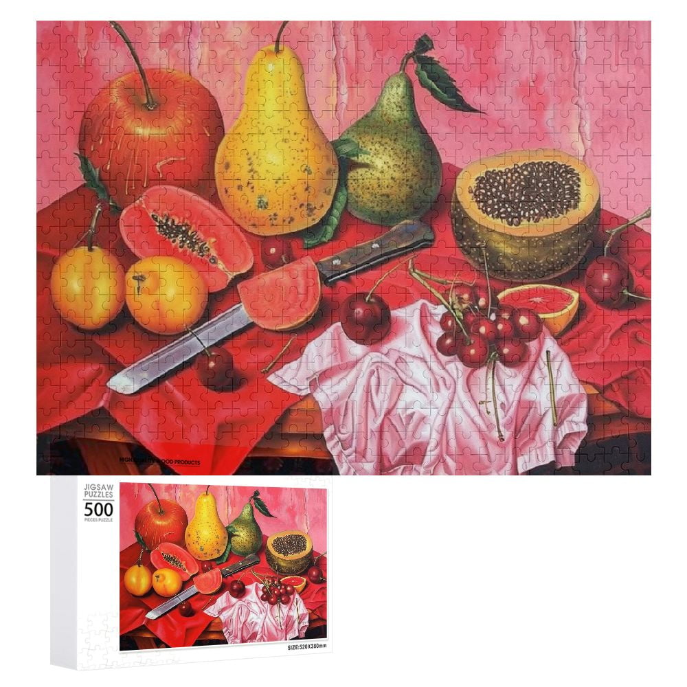 Awypu Still Life with Watermelon Wooden Jigsaw Puzzle 500 PCS - Walmart.com