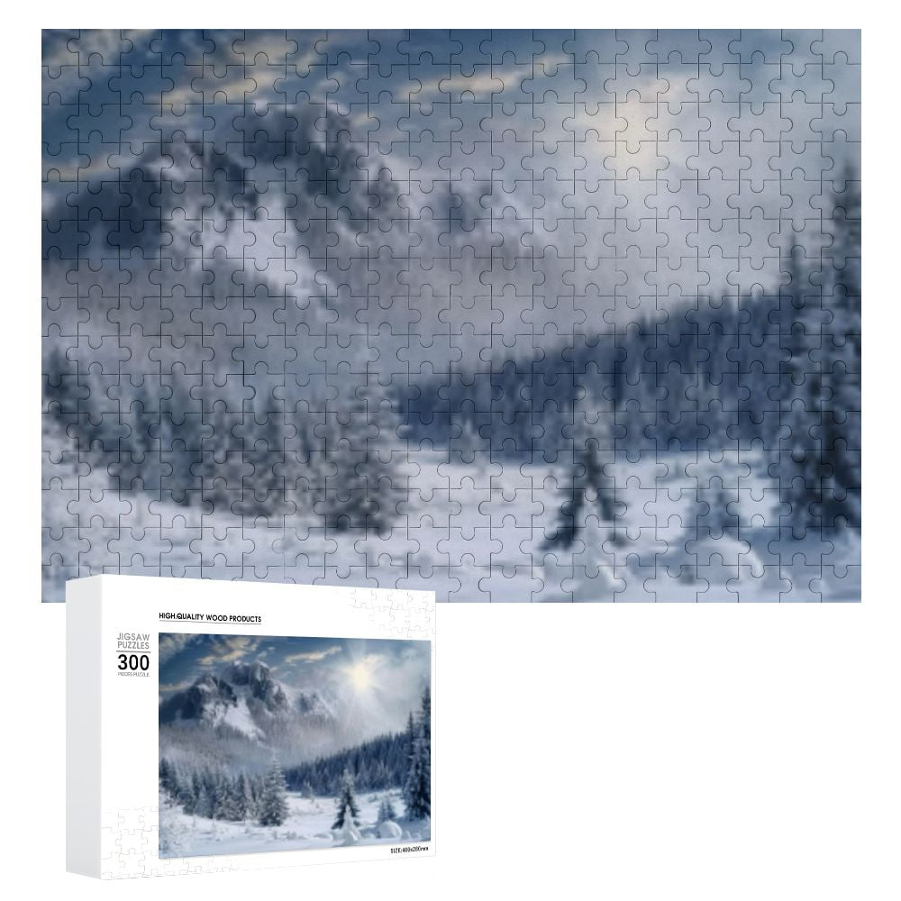 Awypu Sunlight Over Winter Mountain Forest Landscape Nature Wilderness ...