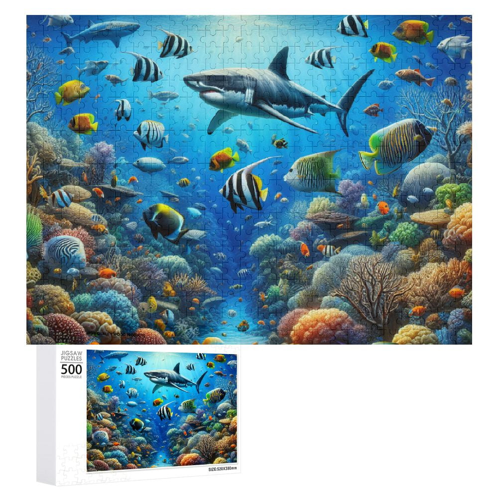 Awypu Challenging Difficult Wood Puzzles for Adults Under Sea Fish ...