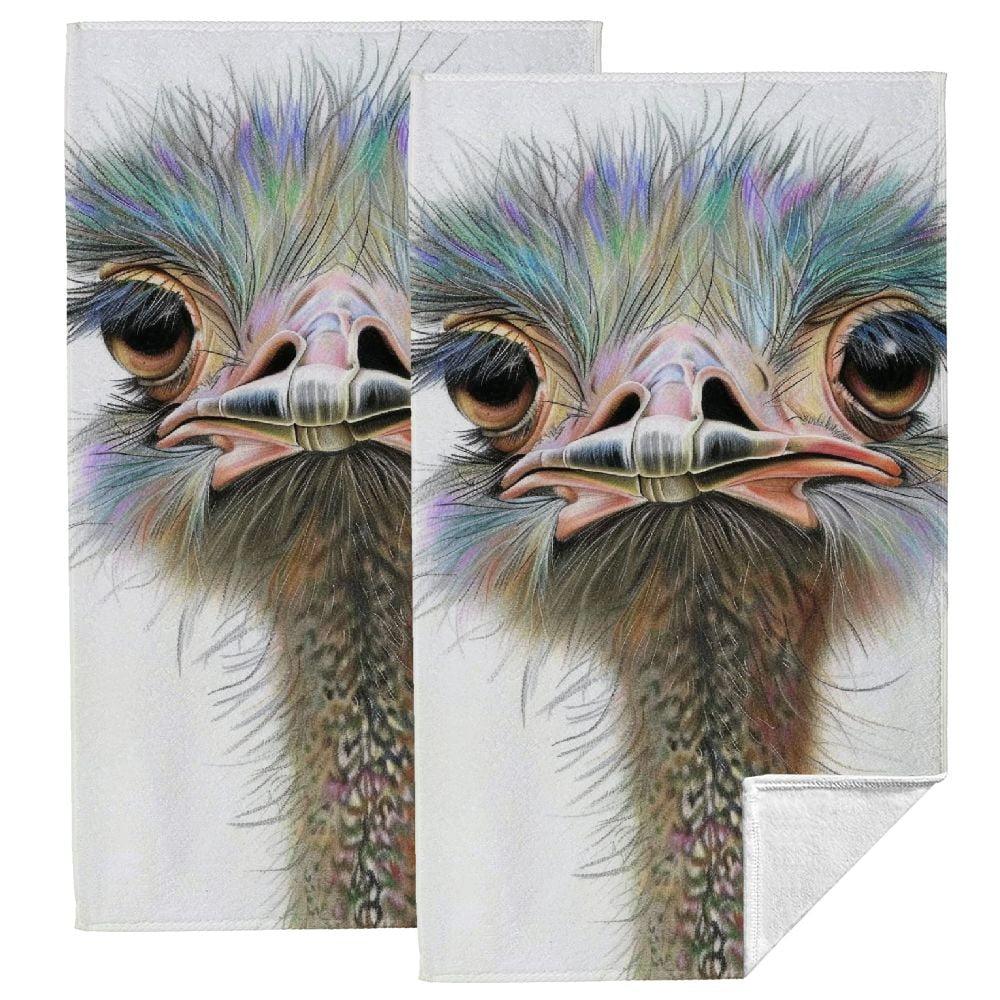 Nawy Watercolor Cute Animal Artwork Bird Paintings Kitchen Towels, Set of 2 27.5*16in - Walmart.com