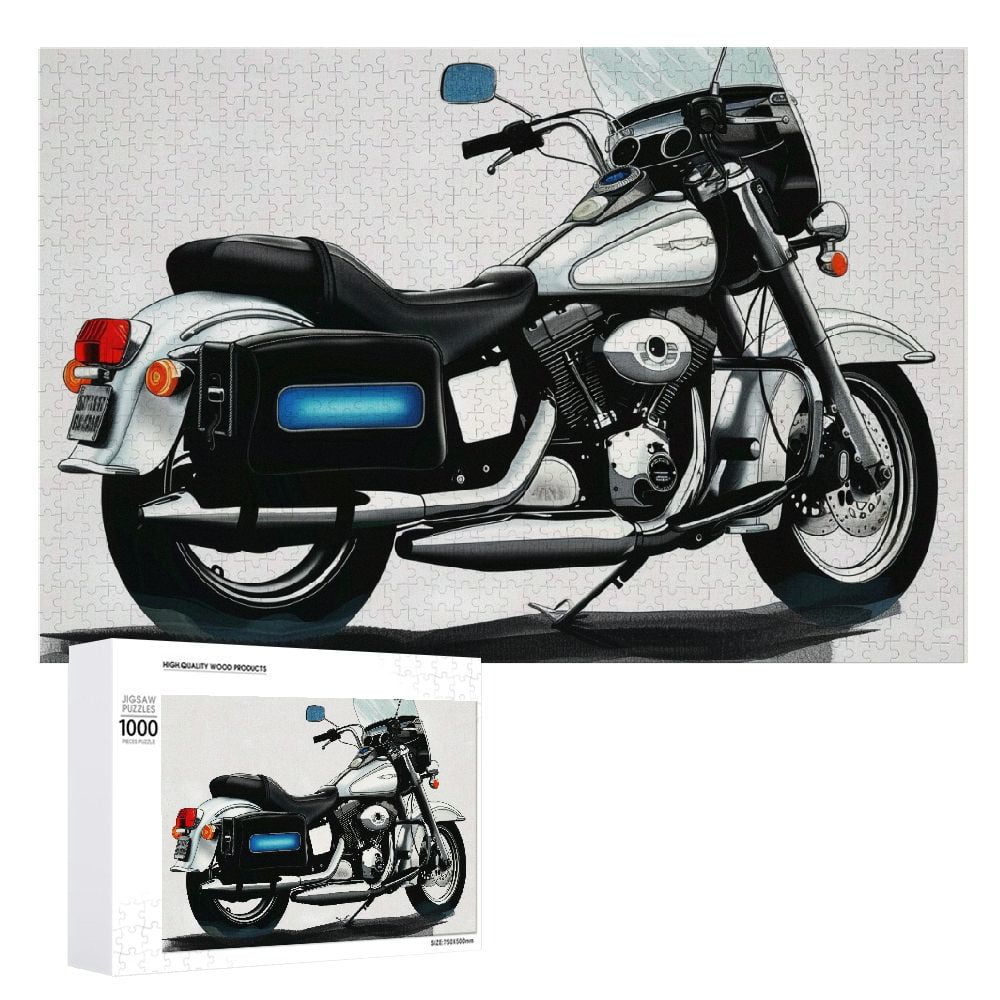 Awypu Watercolor Transportation Police Theme Wooden Jigsaw Puzzle 1000 ...