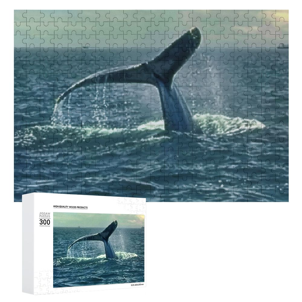 Awypu Whale Ocean Boat Wooden Puzzle for Adults and Kids Challenging ...