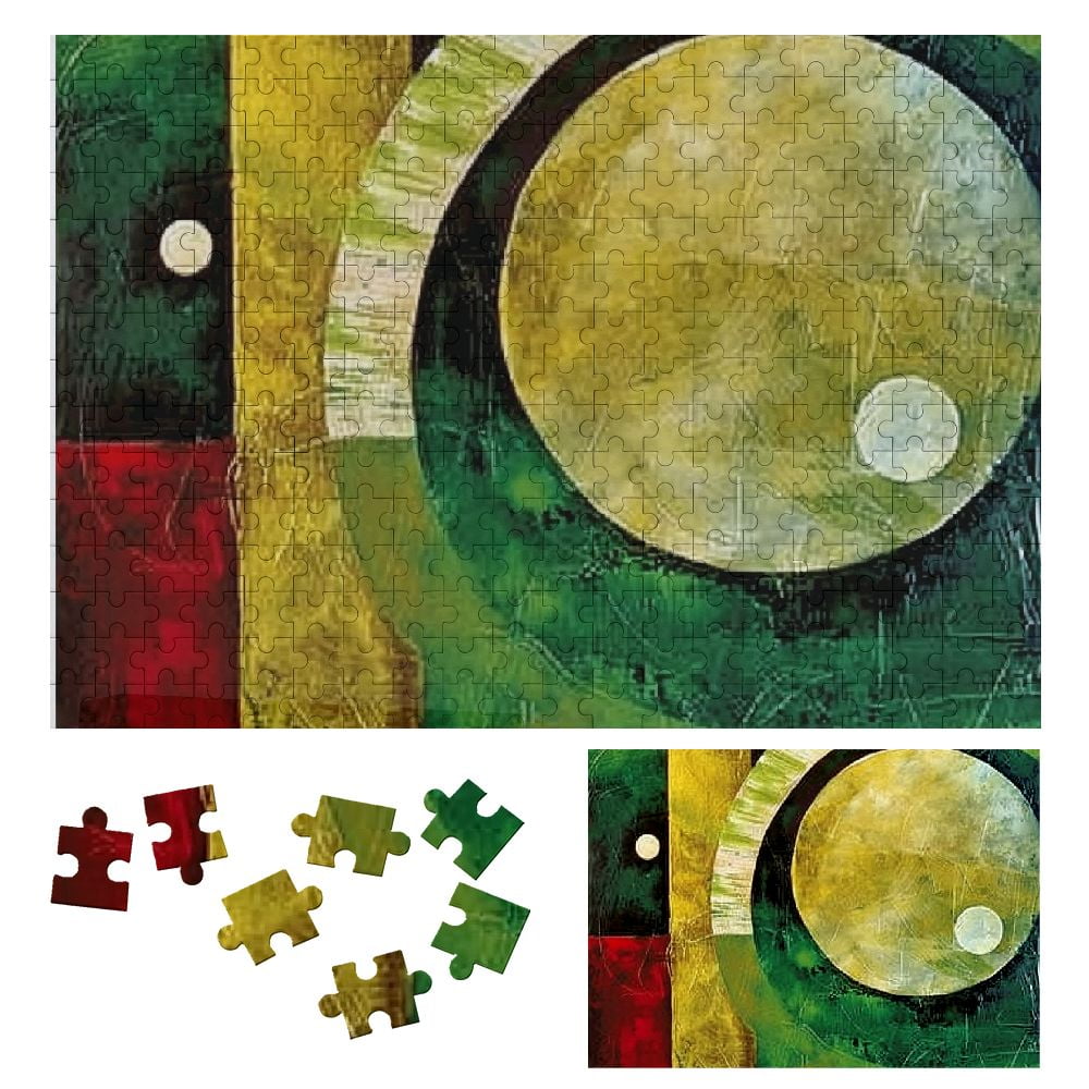 Nawy circles Wooden Jigsaw Puzzle - Premium Eco-Friendly Wood - Calming and Engaging Gift for ...